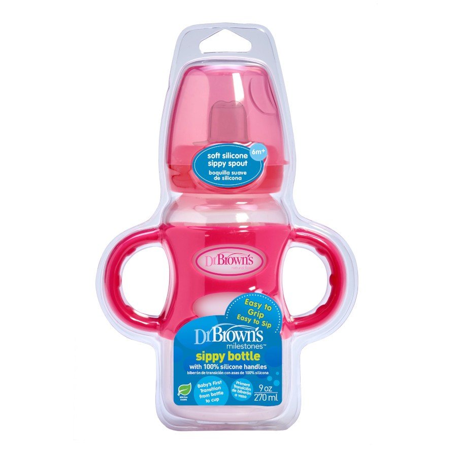 Dr. Brown’s Milestones Biberon Pico C/ Asa X 270ml WB91002 6m+ – Farmatotal