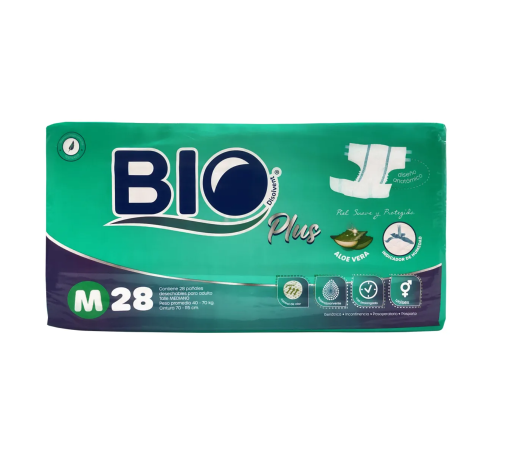 Bio Pañal Disolvent Plus M X 28 – Farmatotal